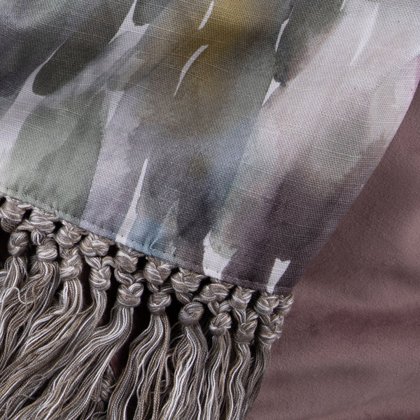 Azima Beige Abstract Printed Throw | Ironstone | Voyage Maison – Riva Home