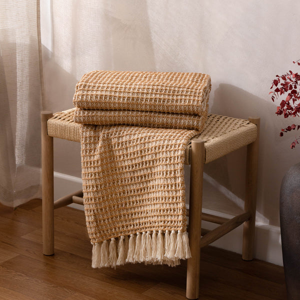 Lorne Yellow Throw | Honey | Yard – Riva Home
